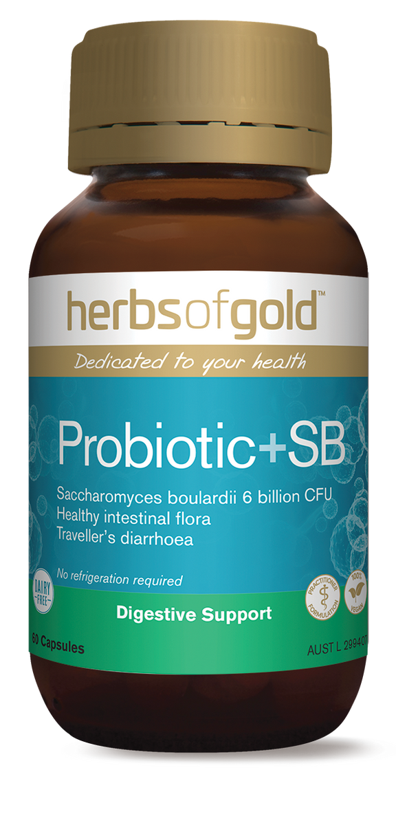 Herbs of Gold Probiotic+SB 60 Capsules – Natural Oceania